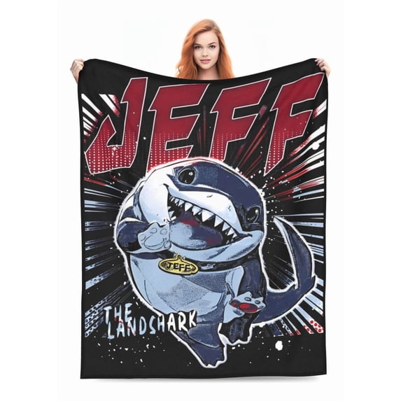 130x100cmWinter New Style Rivals Pvp Jeff The Land Shark Blanket ...