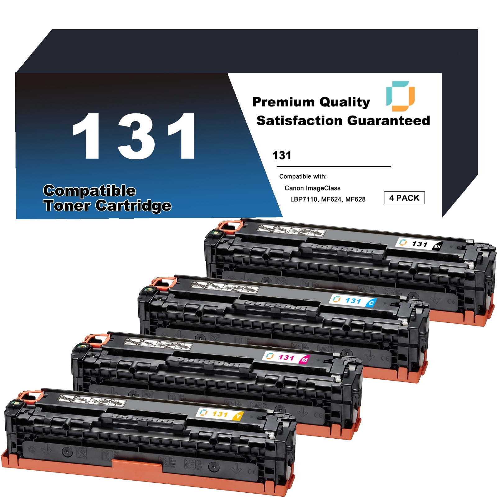 131 Toner Cartridge Replacement Compatible for Canon 131 4 Pack to use ...