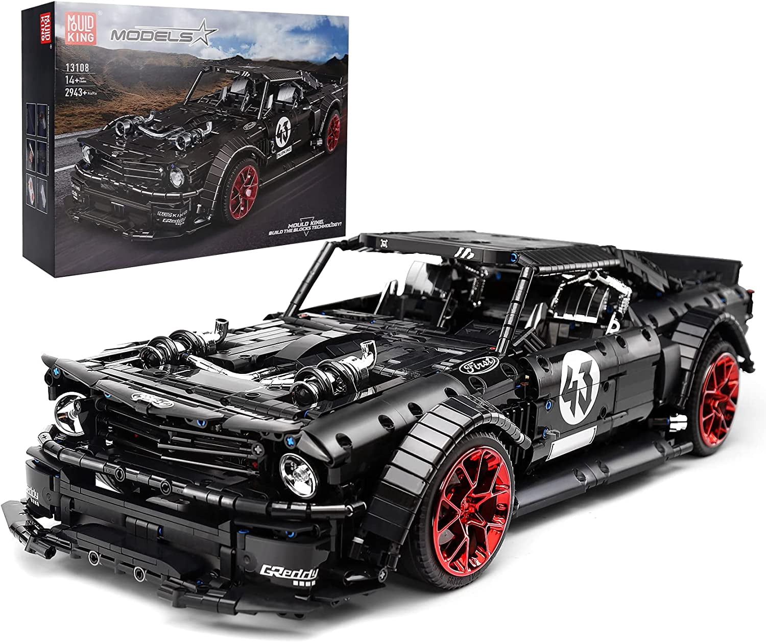 13108N Mustang Car Building Kits, MOC Building Blocks Set to Build ...