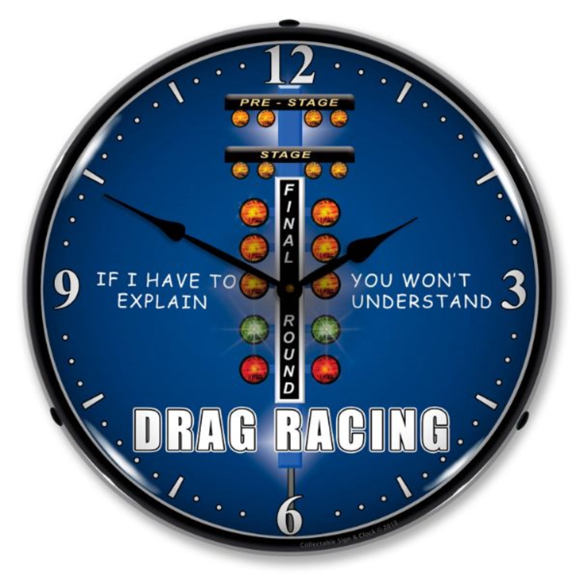 1311474 Drag Race clock - Made in USA - Walmart.com