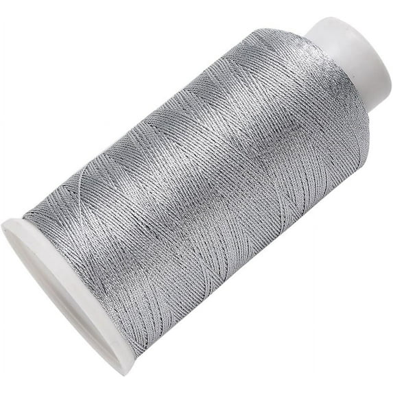 1312.33 Yards Silver Embroidery Thread Decorative Knit Floss Friendship Bracelet Stitch Spool ...
