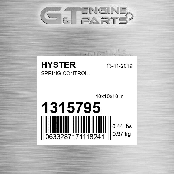 1315795 SPRING CONTROL fits HYSTER (New OEM) - Walmart.com