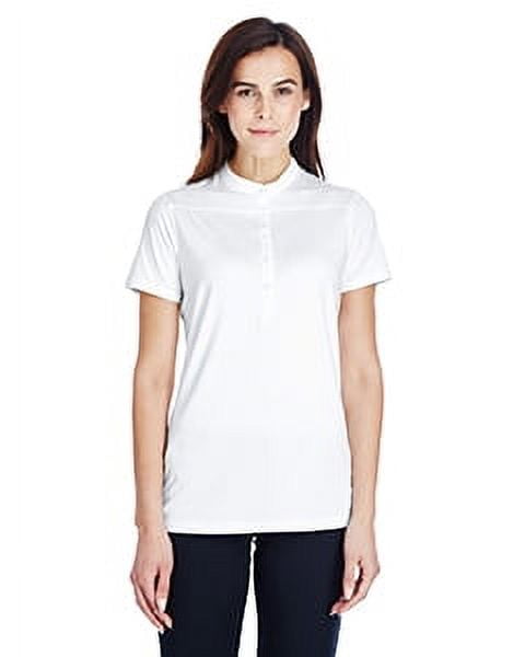 1317218 Under Armour Ladies Corporate Performance Polo White/Graph 100 ...