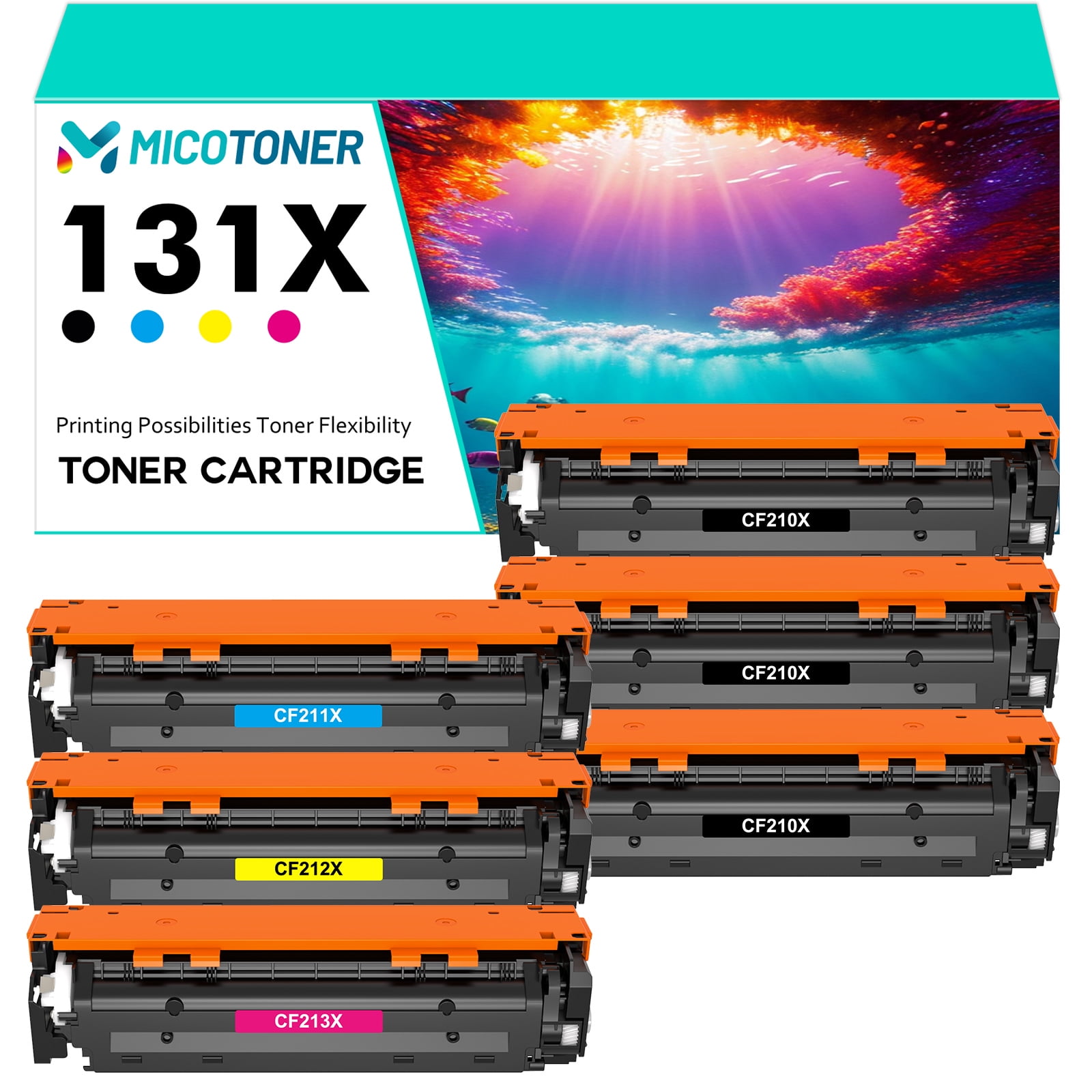 131A 131X Compatible Toner Cartridge for HP 131X CF210X 131A CF211A ...