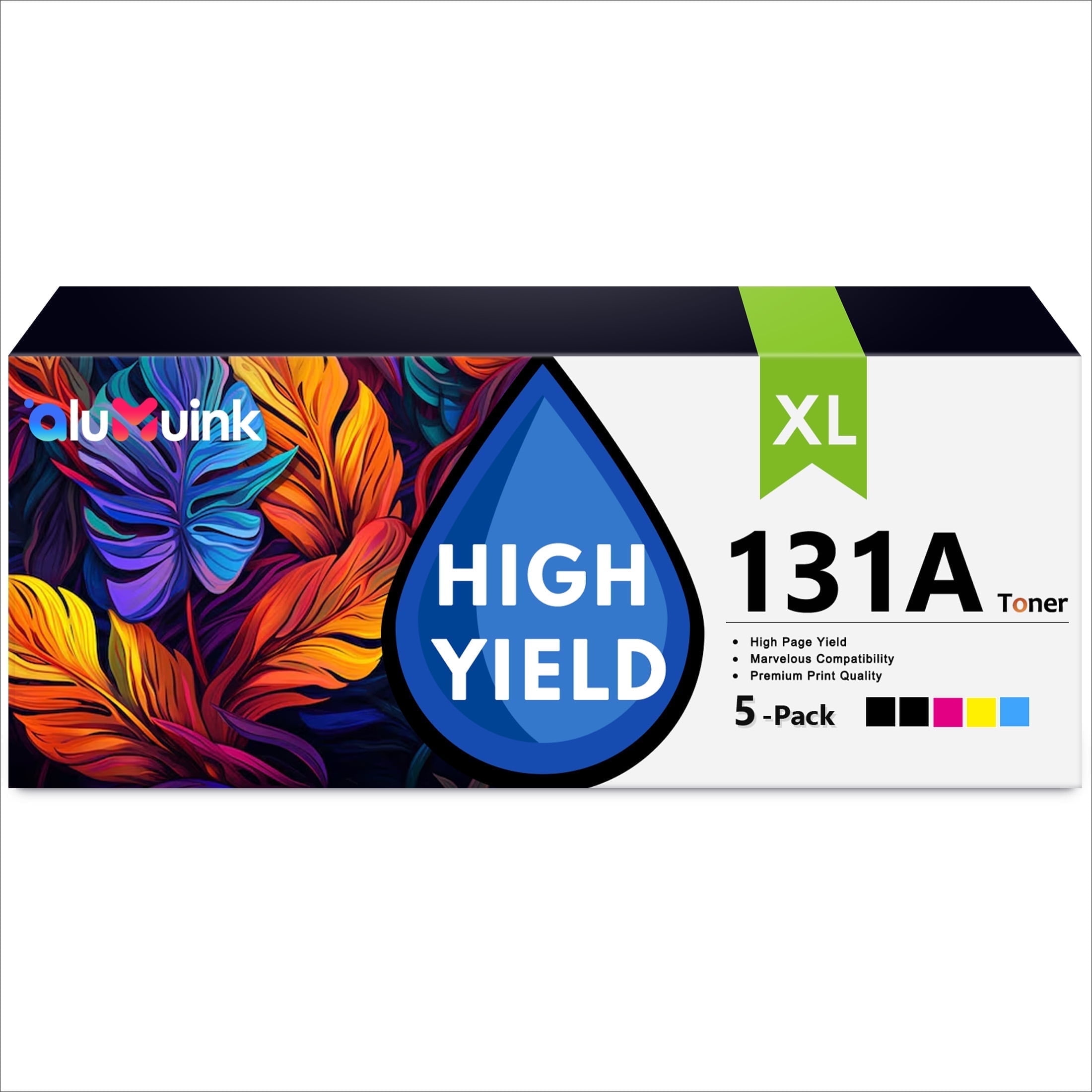 131A Toner Cartridge 5 Pack Compatible for HP 131A CF210A CF211A CF213A ...