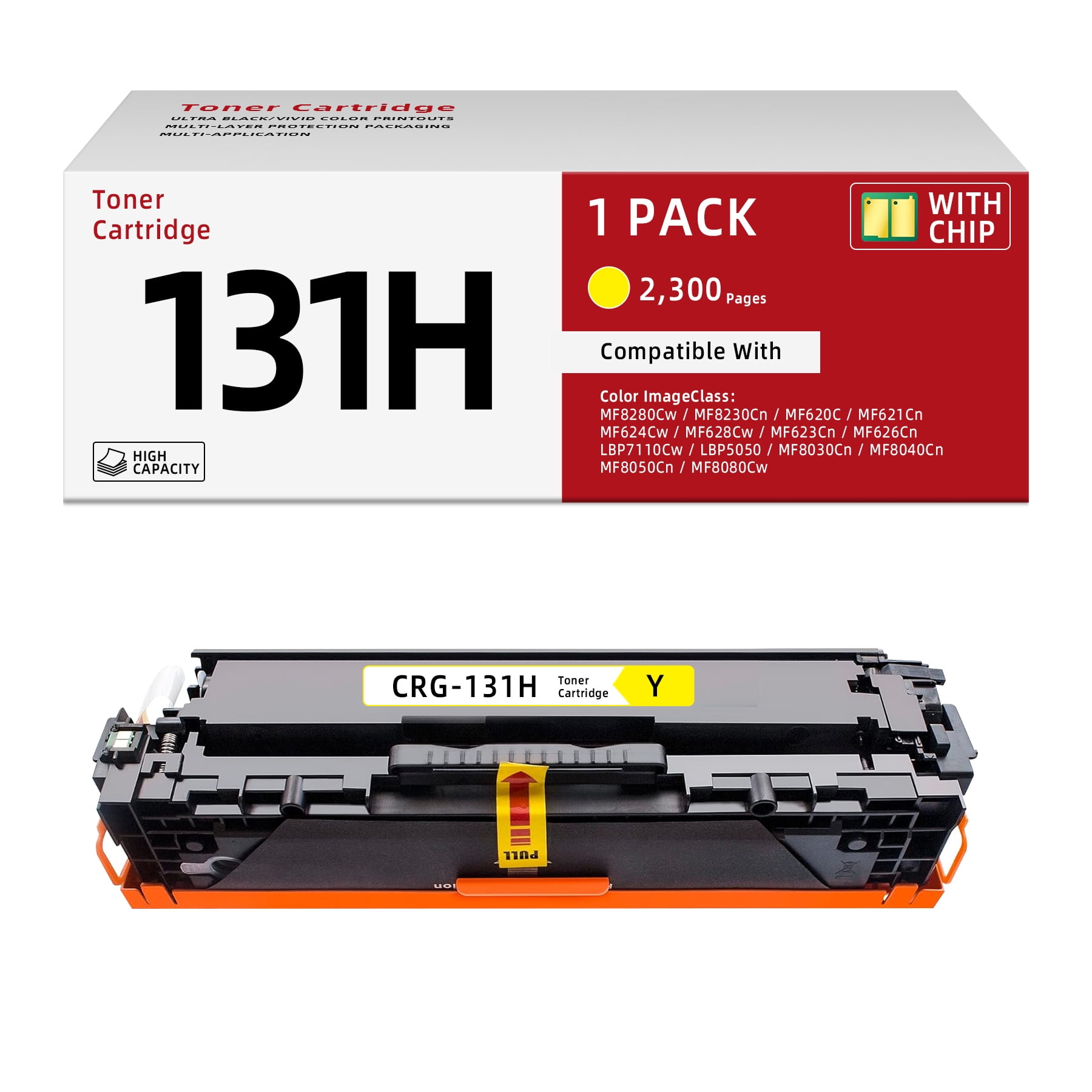 131H Toner Cartridge Compatible Replacement for Canon 131H 131HH ...