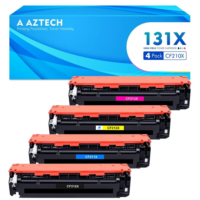 131X 131A Toner Cartridge 4-Pack Compatible for HP 131A 131X CF210X ...
