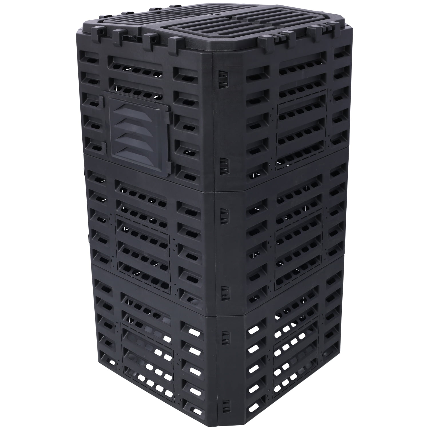 132-Gallon Compost Bin Recycled Plastic Organic Waste Composter Soil ...