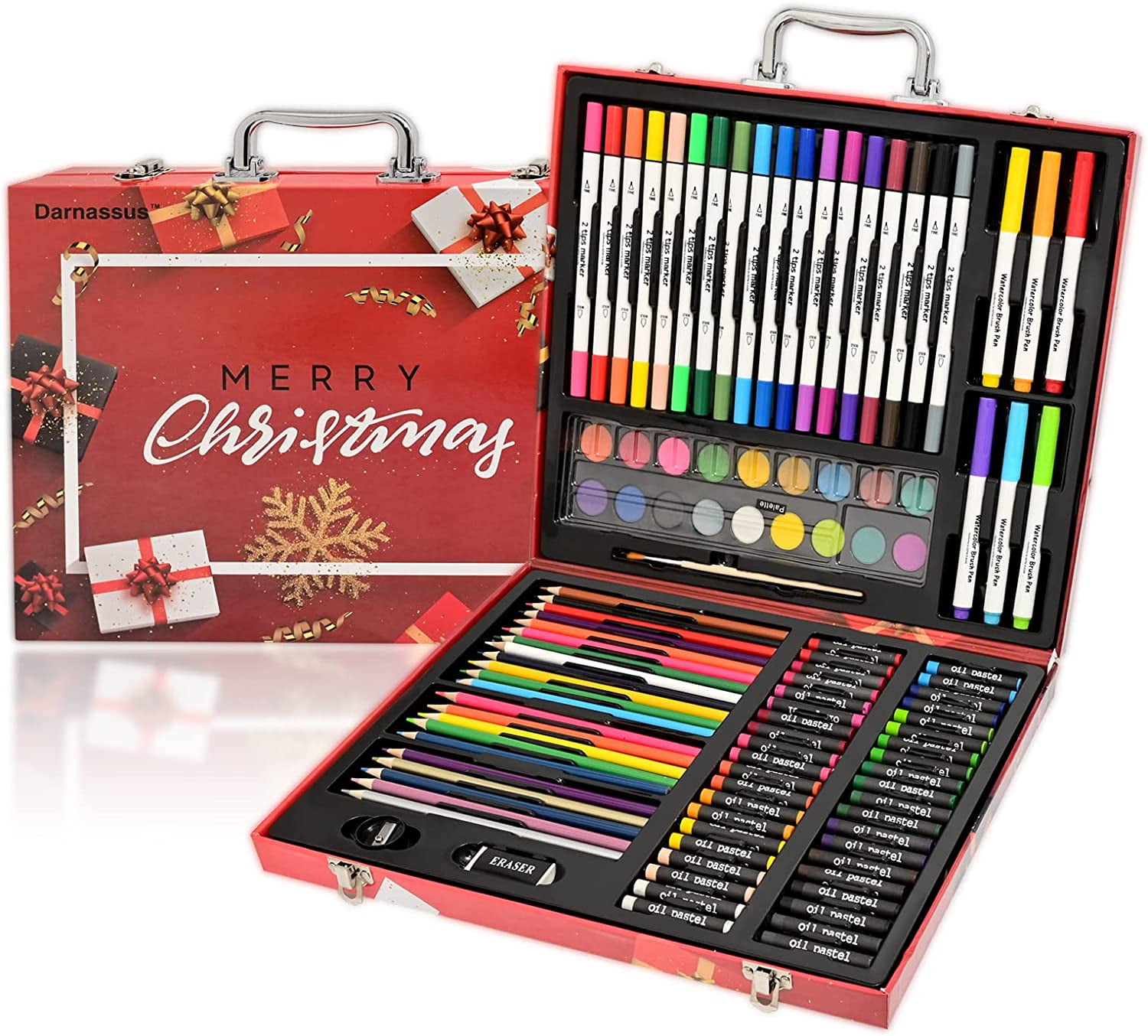 132-Piece Art Set, Deluxe Professional Color Set, Creating Gift Box ...