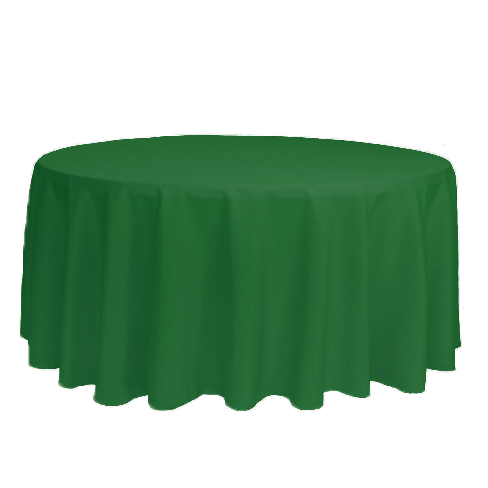132 inch Round Polyester Tablecloth Emerald Green - Walmart.com