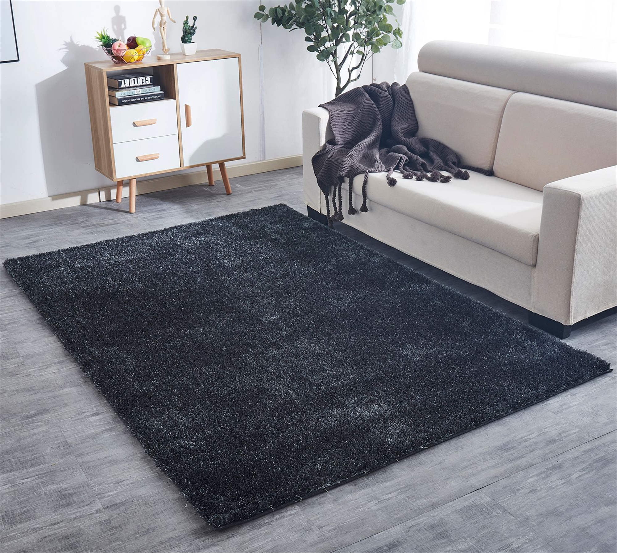132"x96" Ultra Soft Fluffy Rugs, Indoor Modern Shaggy Area Rugs, Fluffy ...