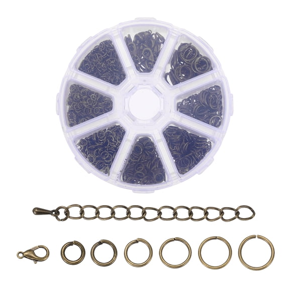 1320Pcs Jump Rings for Jewelry Making, 8 Sizes Jewelry Making Kit with ...