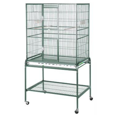 A and E Cage Co. 36"x28" Opening Victorian Top Cage - Platinum ...