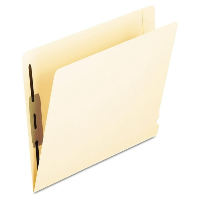 13240 Laminated Spine End Tab Folder with 2 Fasteners, 14 pt Manila ...