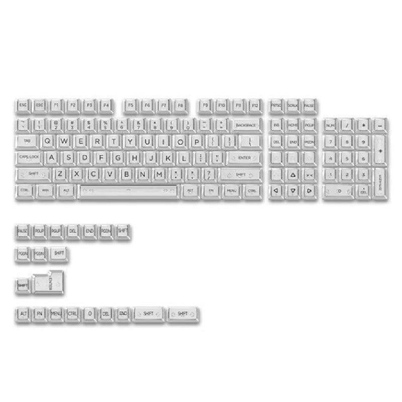 132Keys PC Crystal Keycap CBSA Profile Translucents Mechanical Backlit ...