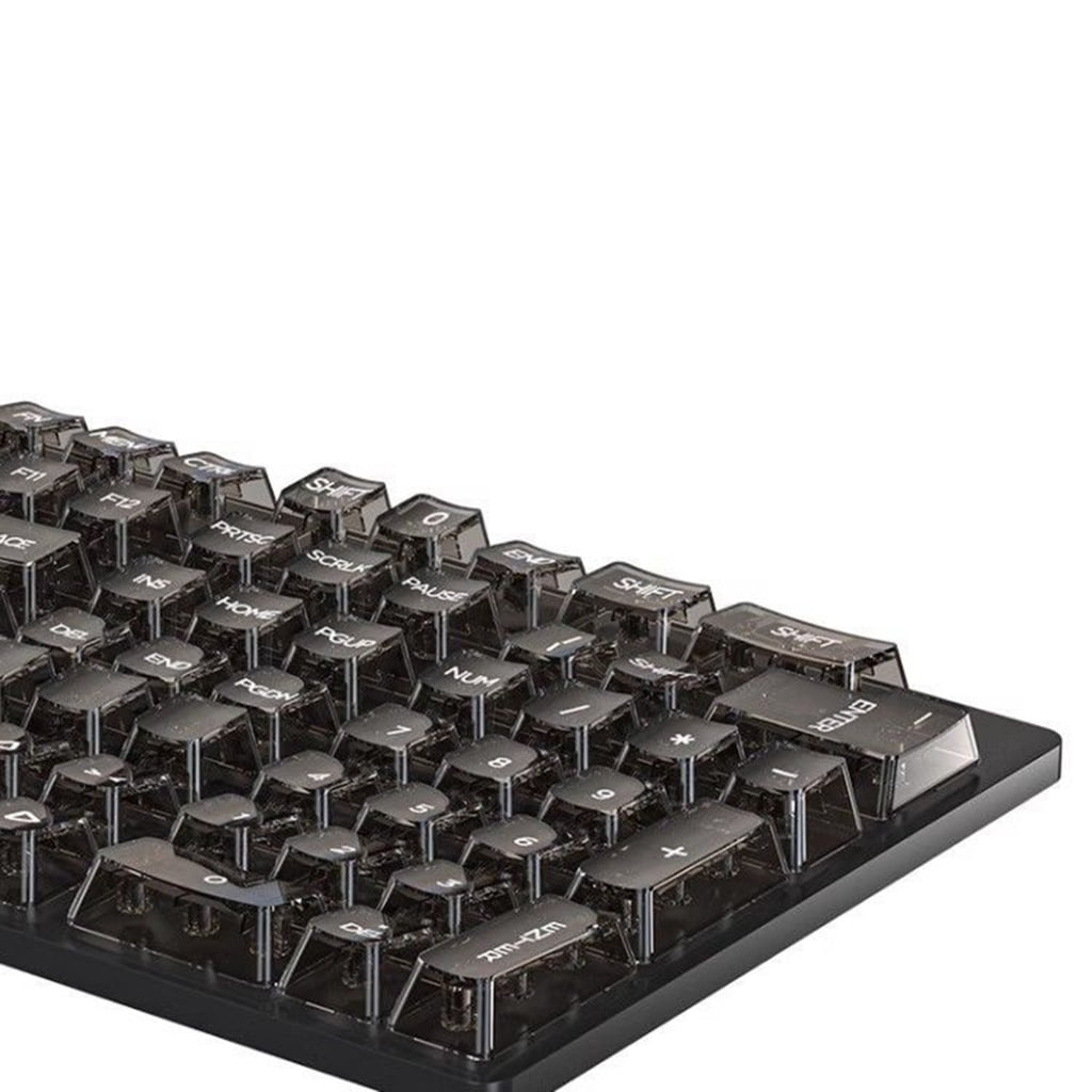 132Keys PC Crystal Keycap CBSA Profile Translucents Mechanical Backlit ...