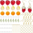 132Pcs Fruit Earring Making Kit Dangle Earring Making Sets 3D ...