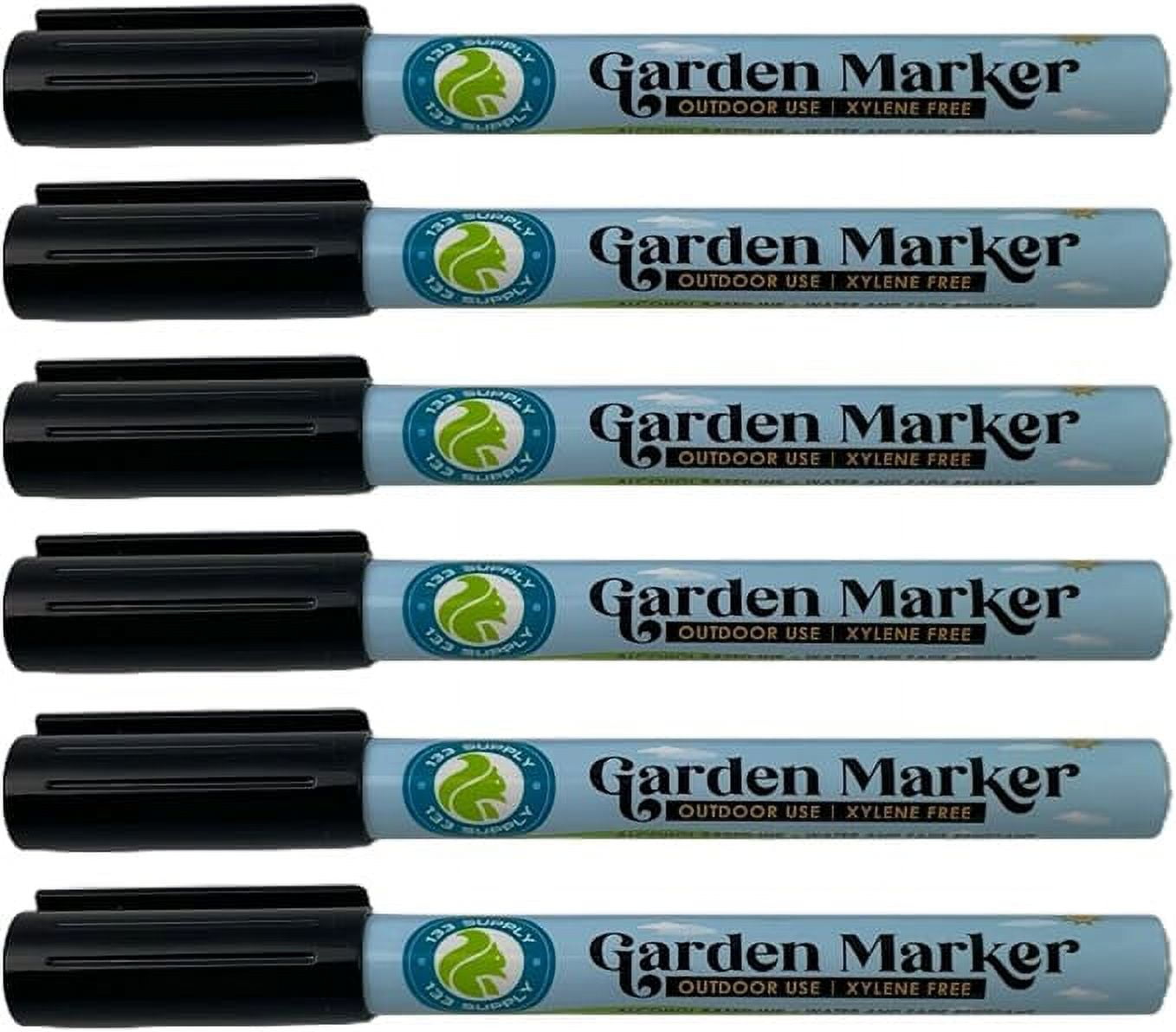 133 Supply - 6 Pack Garden Marker Pen Permanent Markers for Plants ...