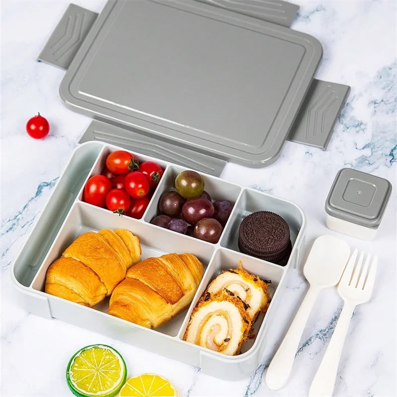 1330ML 6-Compartment Bento Lunch Box with Tableware - Adult Food ...