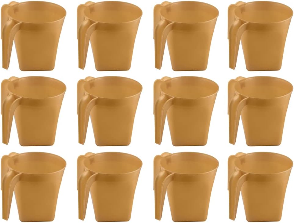 1332Gold Square Plastic Wash Cup, Long-Lasting, for Ritual Hand Washing ...