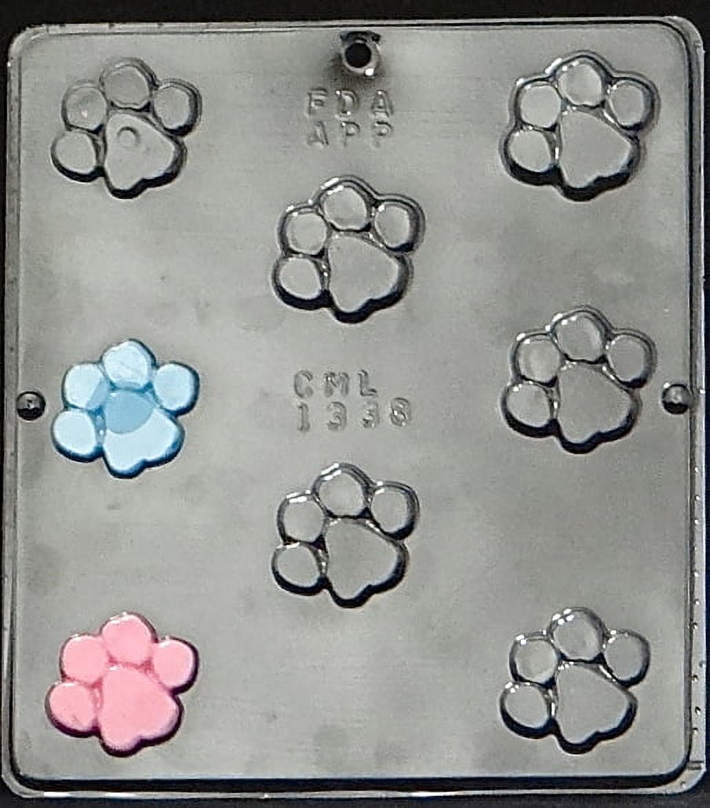 1338 Paw Print Chocolate Candy Mold - Walmart.com