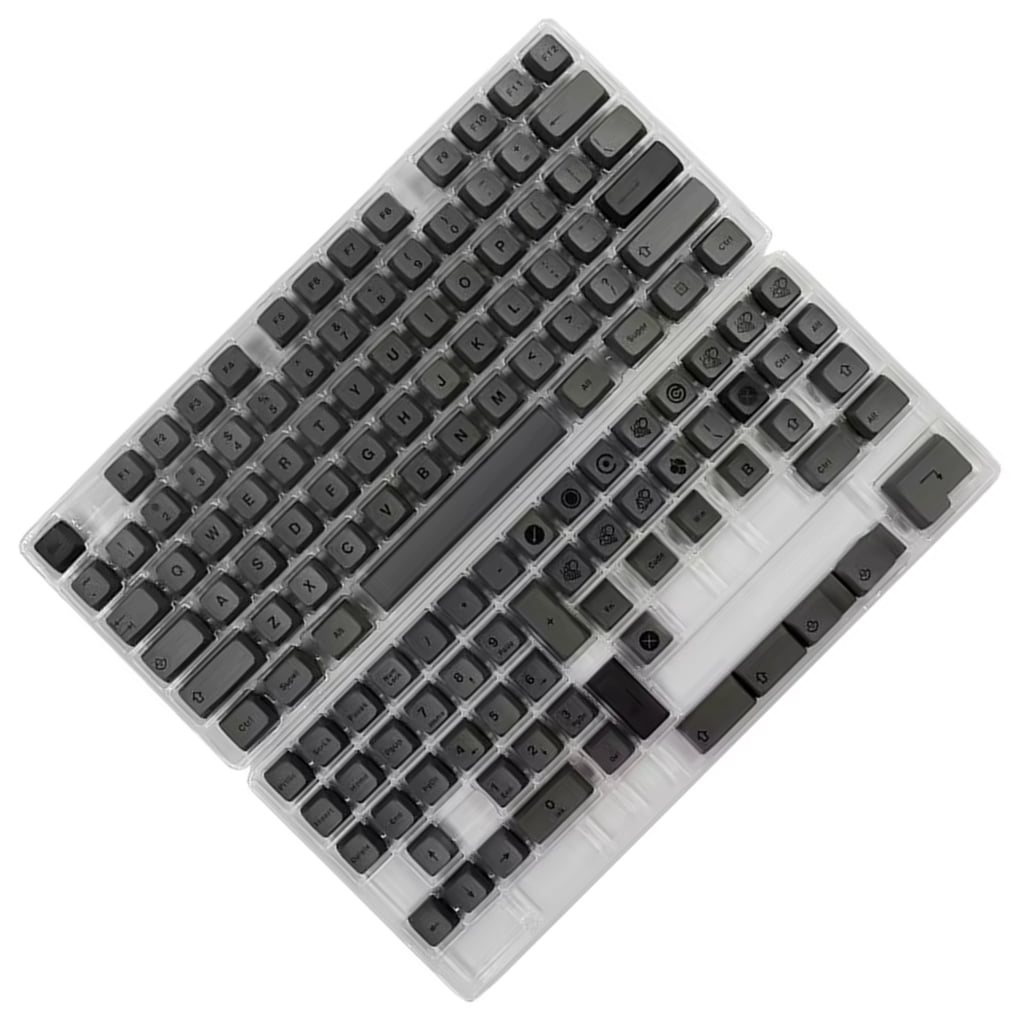 133Key Keyboards Keycaps PBT XDA Profile Dye Sublimation Gray Mist ...