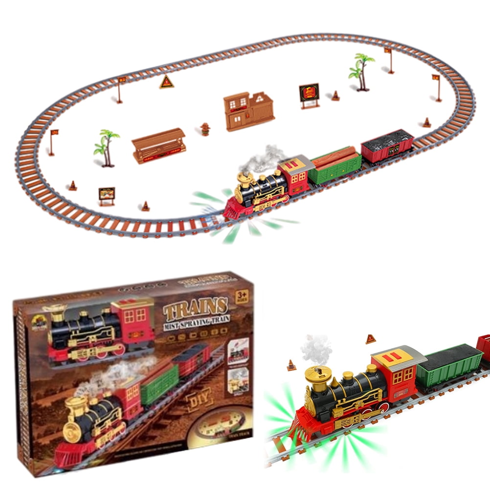 134/190Pcs Classic Christmas Train Set Mini Train Toy Set with with ...