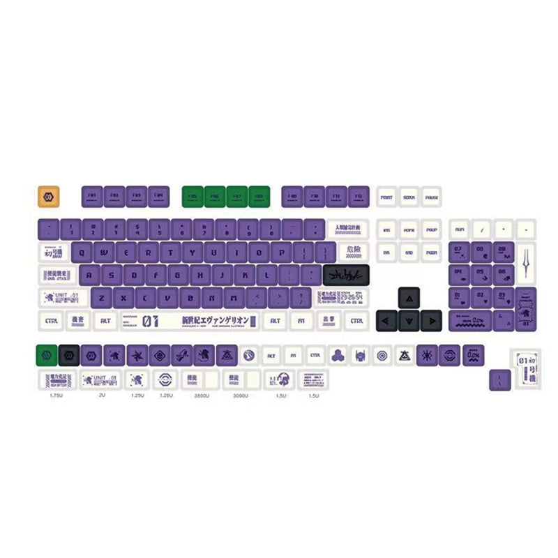 134 Keys Keycaps Hot Sublimation PBT Key Cap Fit Laptop PC Game Office ...