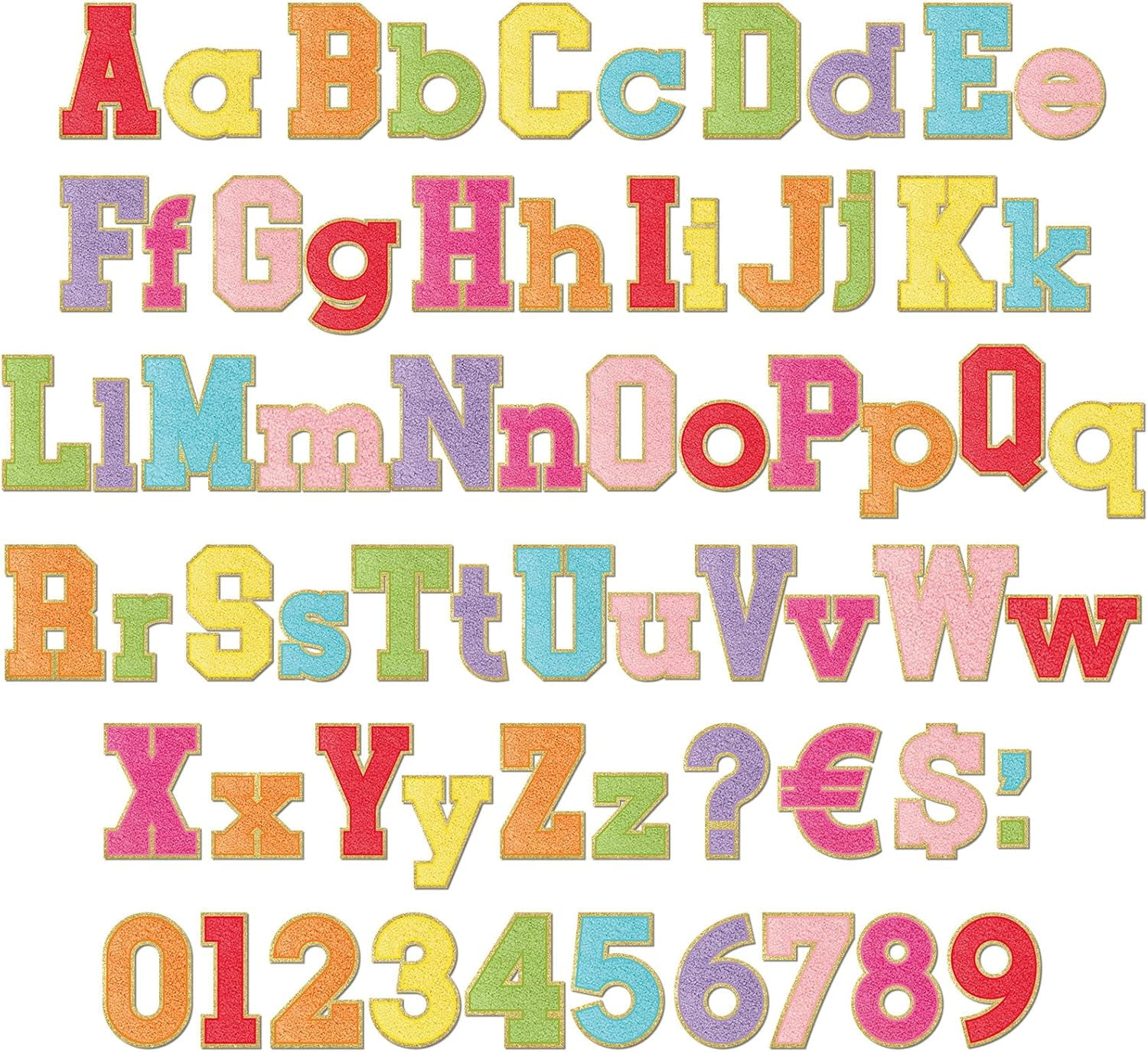 134 Pcs 5 Inch Bulletin Board Letters for Classroom Alphabet Numbers ...