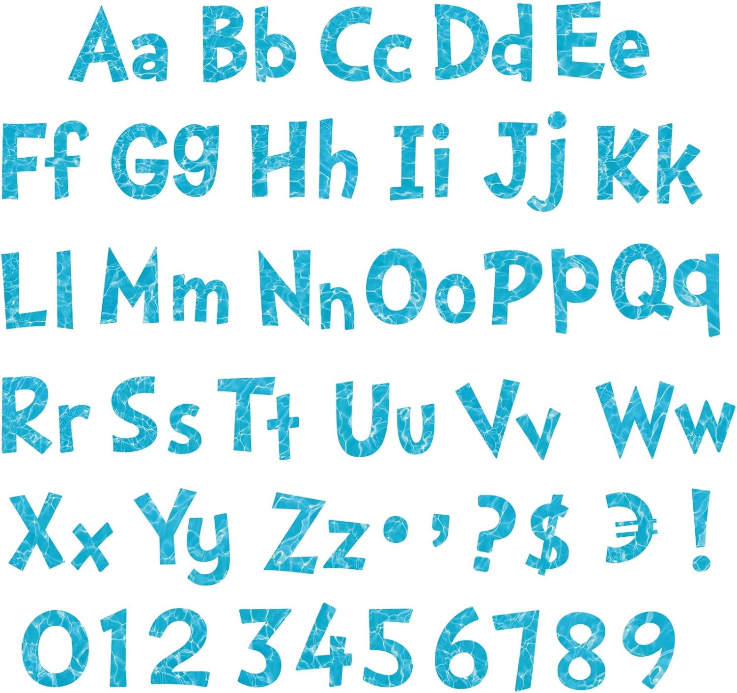 134 Pieces 5 Inch Bulletin Board Letters Alphabet Numbers Letters Combo ...