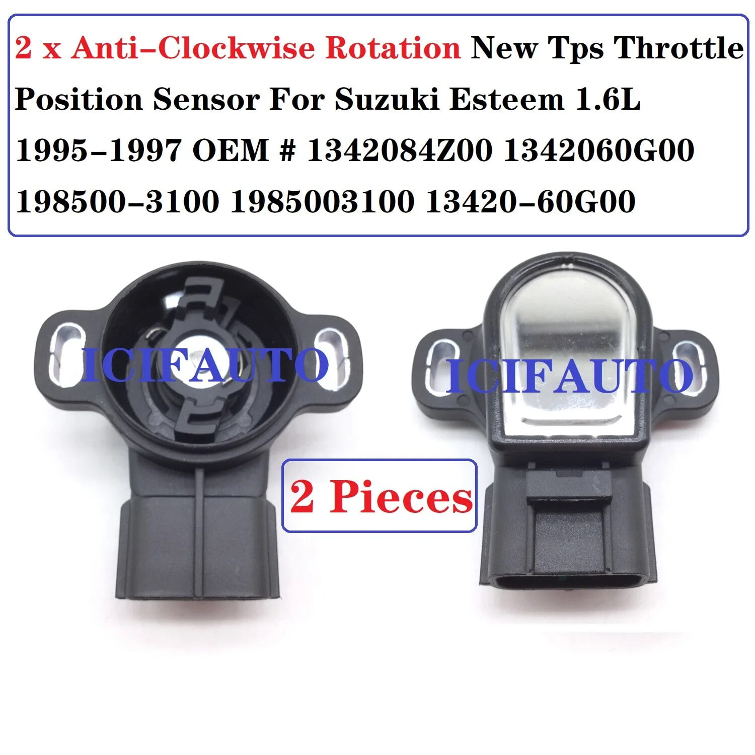 13420-60G00 Tps Throttle Position Sensor For Suzuki Esteem 1.6L 1995 ...