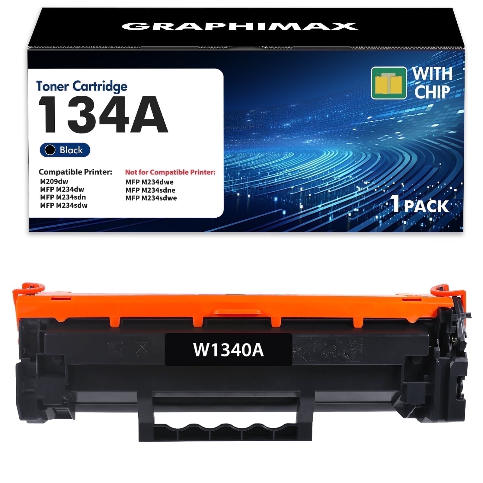 134A GraphiMax Compatible Toner Cartridge (with Chip) Compatible for HP ...