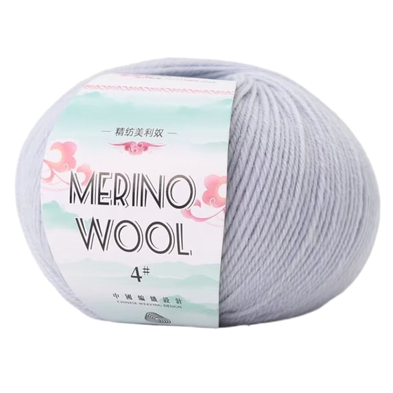 134Yard/Roll Wool Blend Yarn Wool Yarn Soft Worsted Weight Yarn For ...