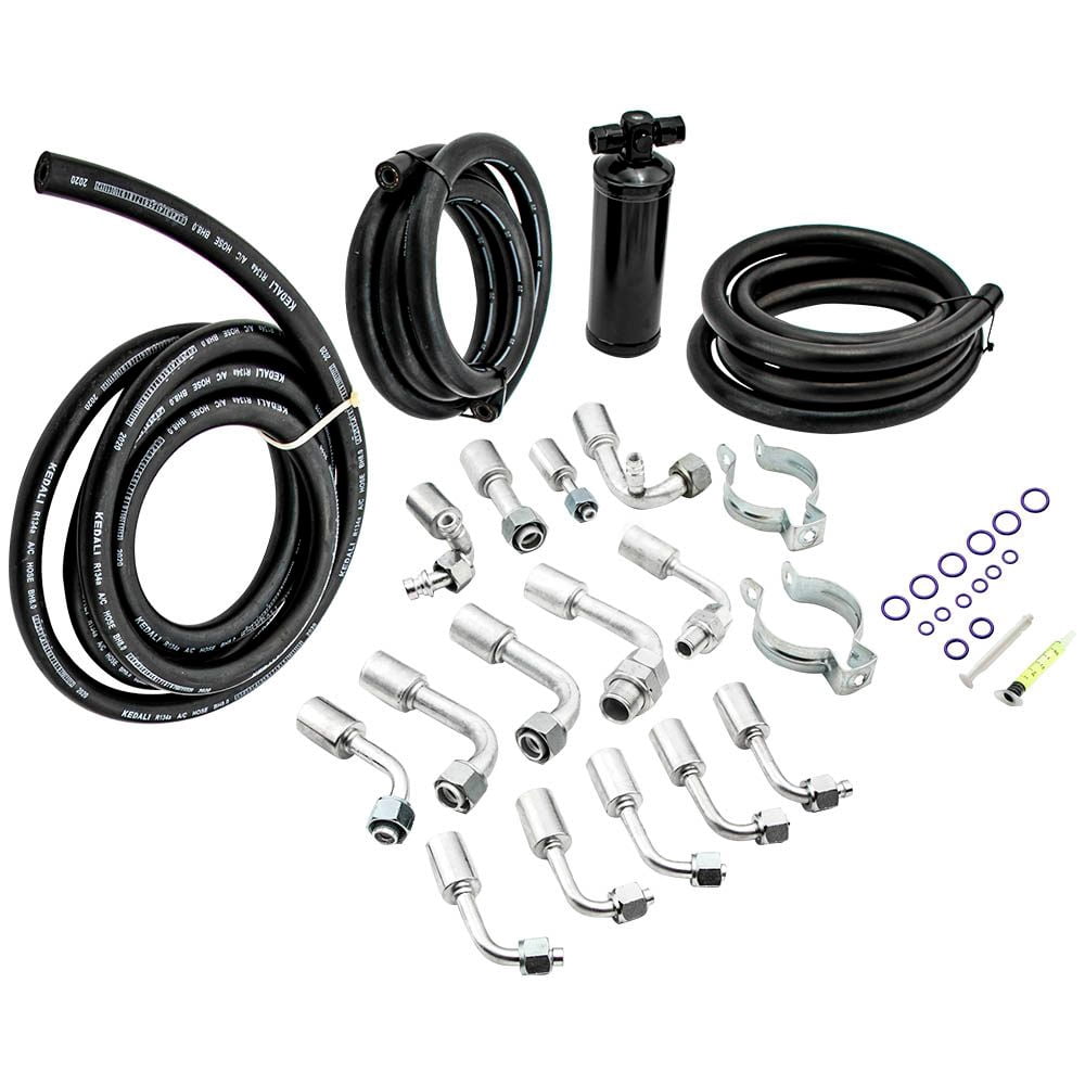 134a AC Air Conditioning Hose Kit with Drier & Fittings - R-Ring ...