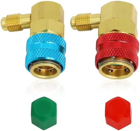 134a Quick Coupler, AC R134a Adapter Fittings Quick Connector, /4" SAE ...