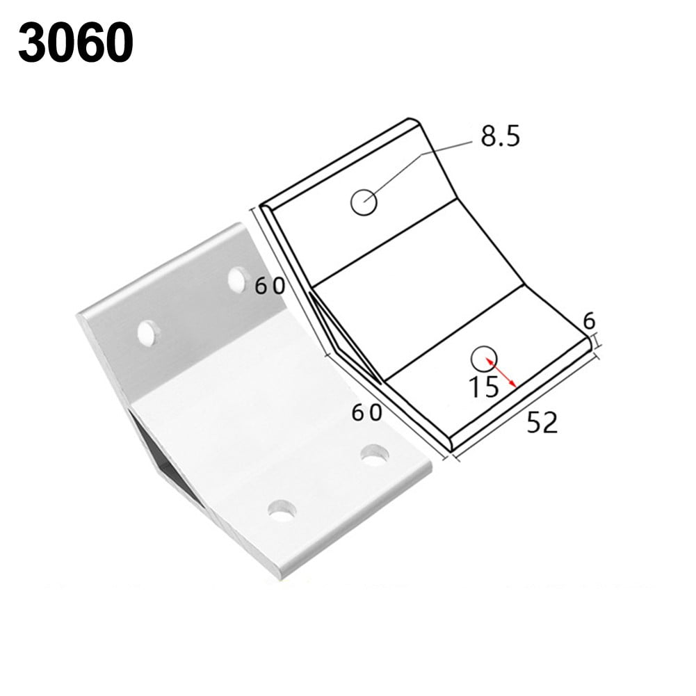 135 Degree Corner Angle Bracket Connection Joint Fastener for Aluminum ...