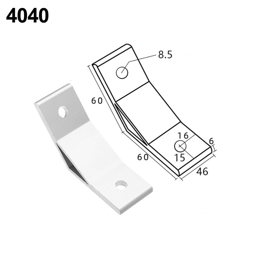 135 Degree Corner Angle Bracket Connection Joint Fastener for Aluminum ...