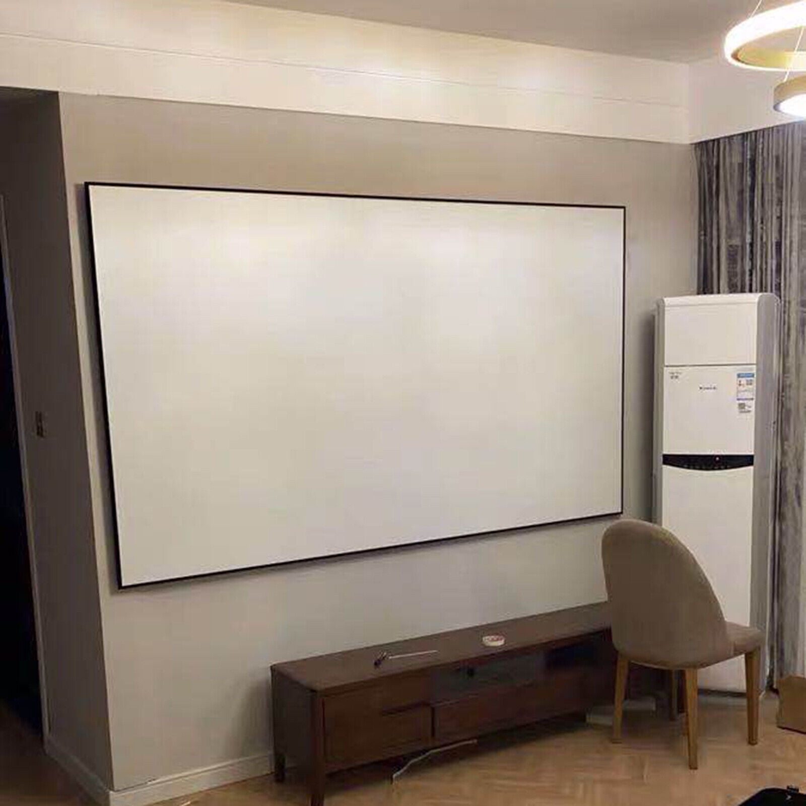 135 Inch Fixed Aluminum Frame Projector Screen Home Theatre HD TV ...