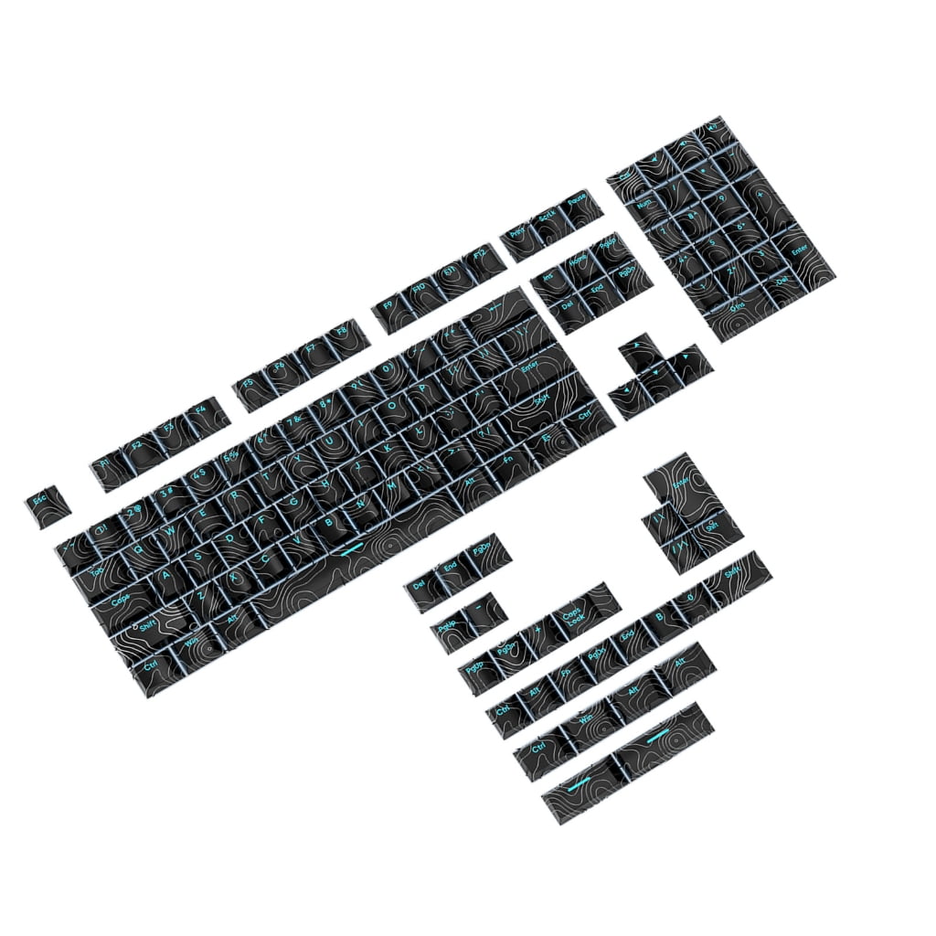 135 Transparents Line Keycap Dye Subbed Keycap Original Height Set PBT ...