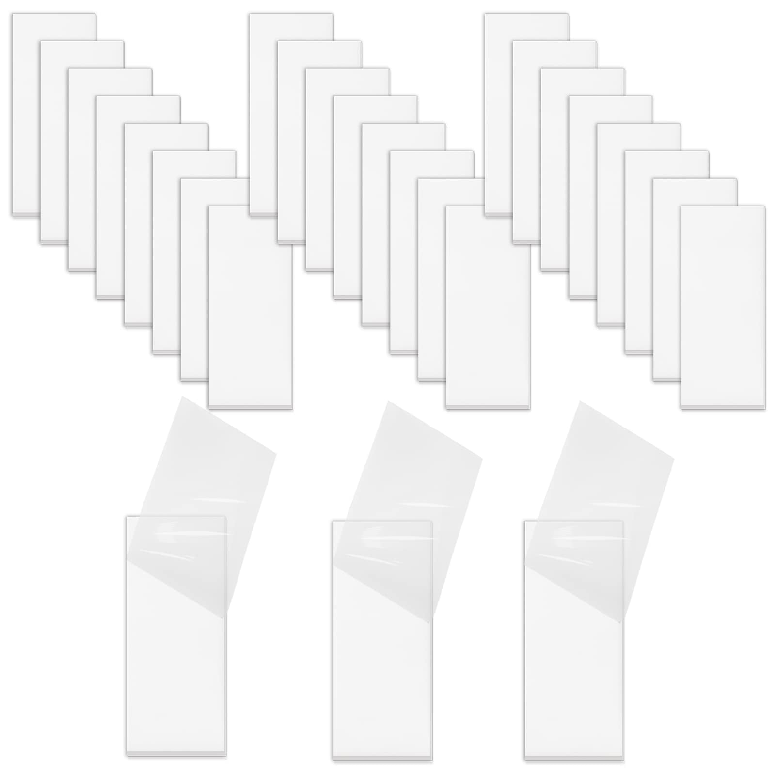 1350 Sheets Transparent Sticky 3x1 Inch Notes, Mini Translucent Self ...