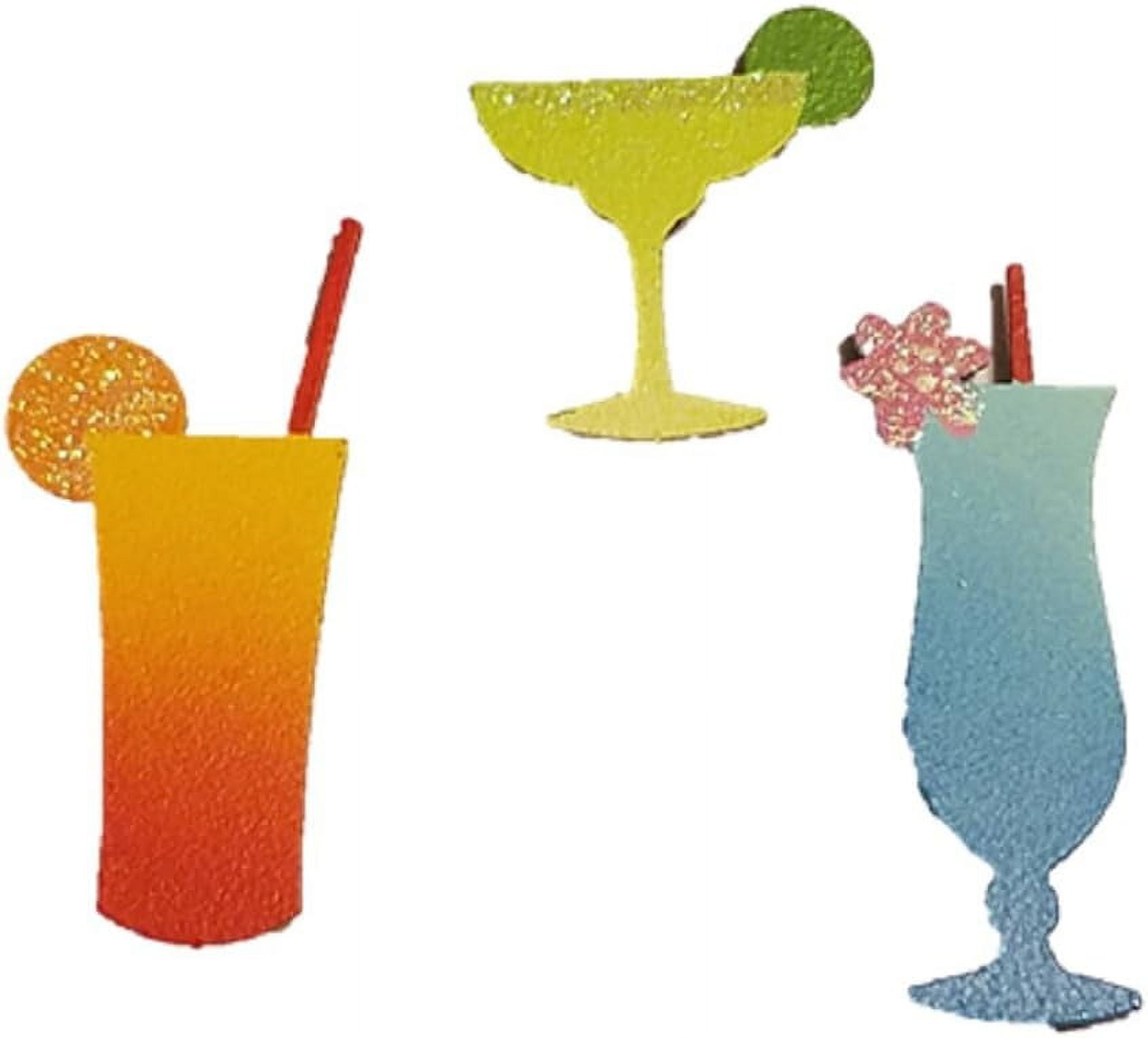 13509M Summer Sippers Set of 3 Assorted Cocktail Glass Magnets ...