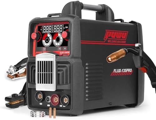 135A 110V MIG Welder,Flux Core Welder with Flux MIG/Lift TIG/Stick 3-in ...