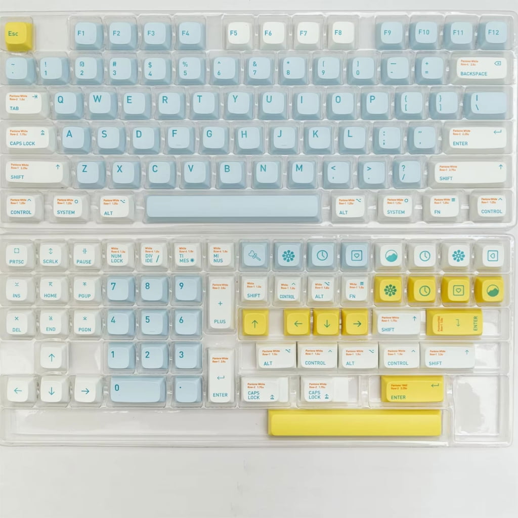 135Key Shallow Dream Keycap PBT Dye Sublimation XDA Profile Mechanical ...