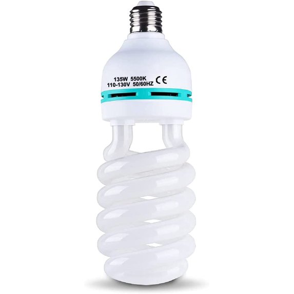 135W Light Bulb 5500K CFL Daylight Spiral Softbox Lighting Kit Bulb in ...