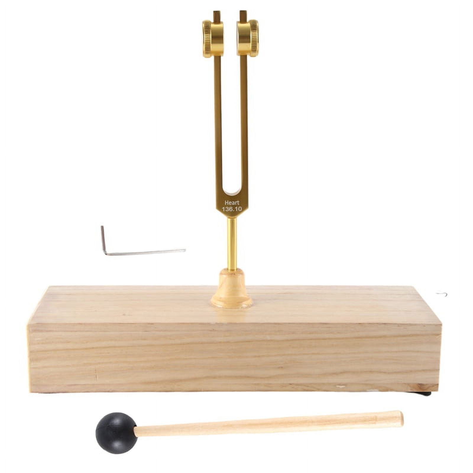 136.1HZ Tuning Fork,Resonance Tuning Fork with Resonant Box and Hammer ...