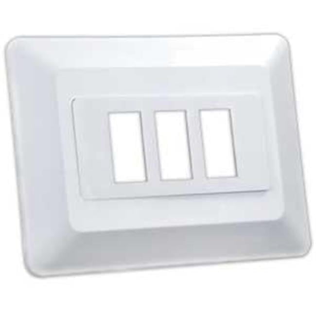13625 Triple Switch Base And Bezel - White - Walmart.com