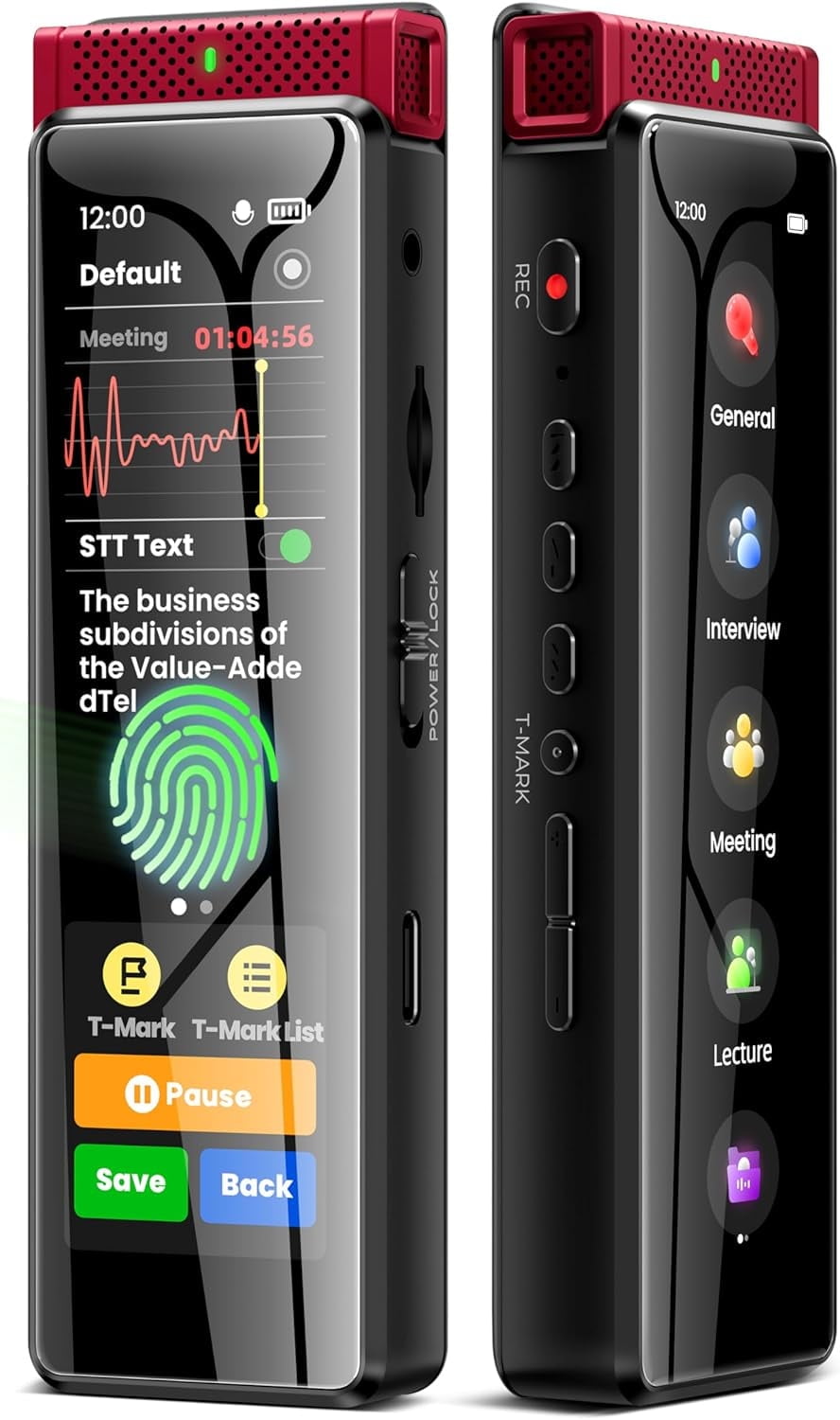 136GB Digital Voice Recorder with Playback, Innioasis R1 Full ...