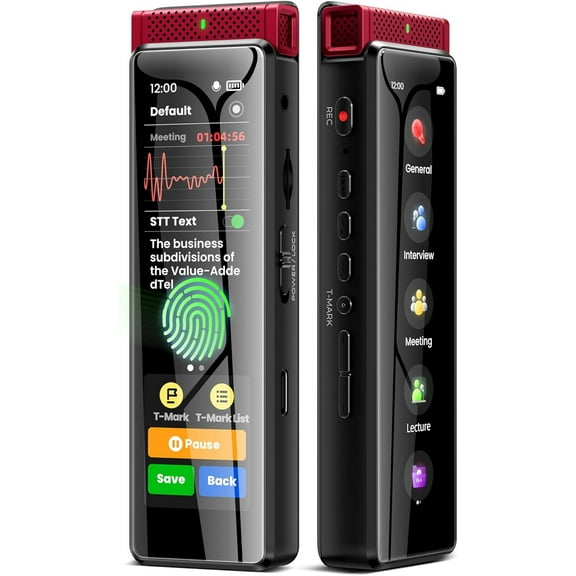 64B Diital Voice Recorder Voice Activated Recorder with Playback ...