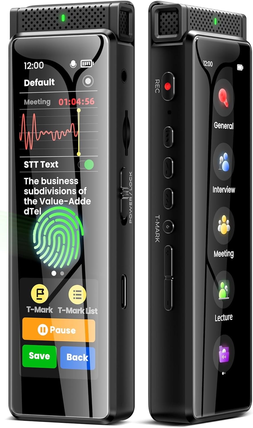 136GB Digital Voice Recorder with Playback, Innioasis R1 Full ...