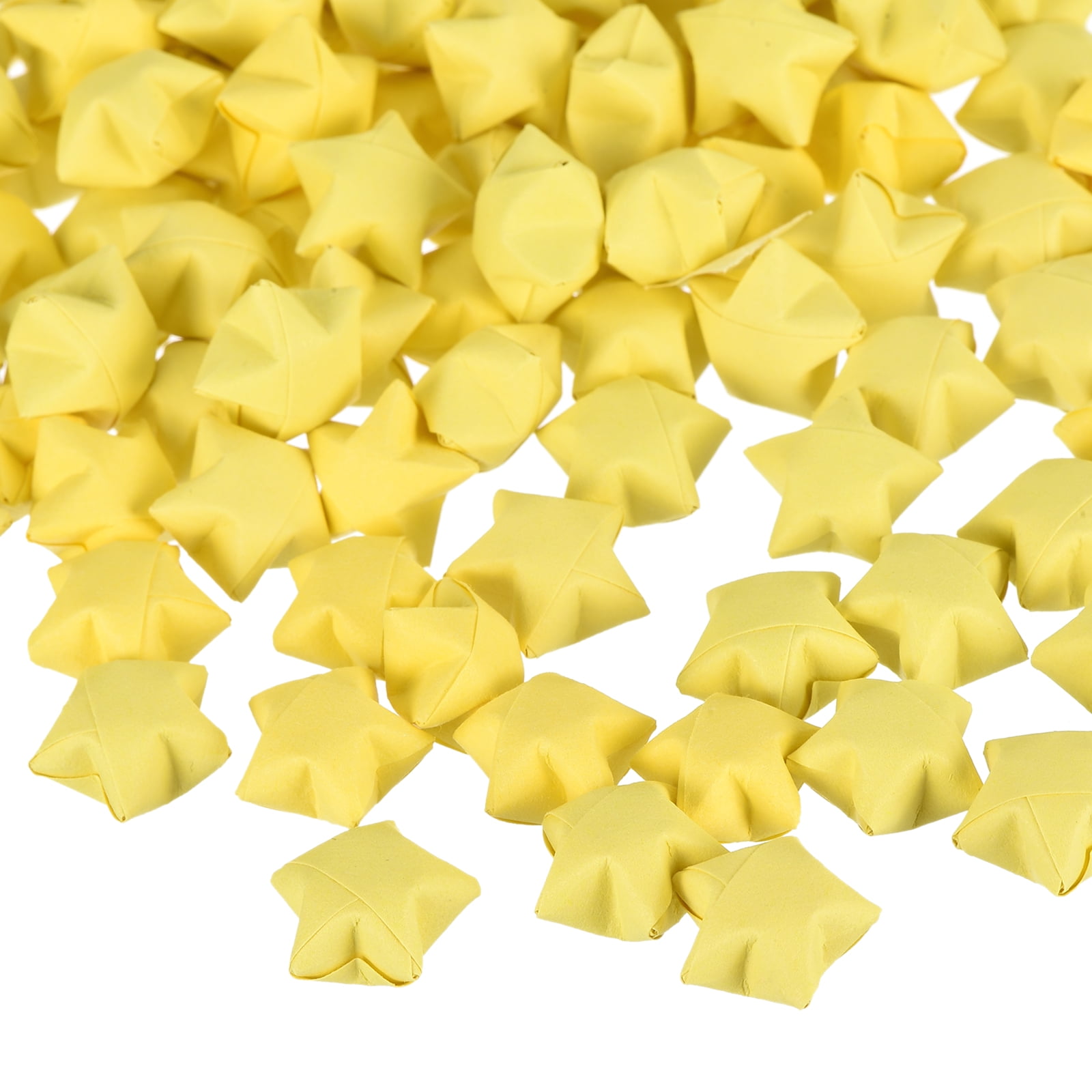 136pcs Pre-made Origami Lucky Stars Paper Wishing Star Dark Yellow for ...